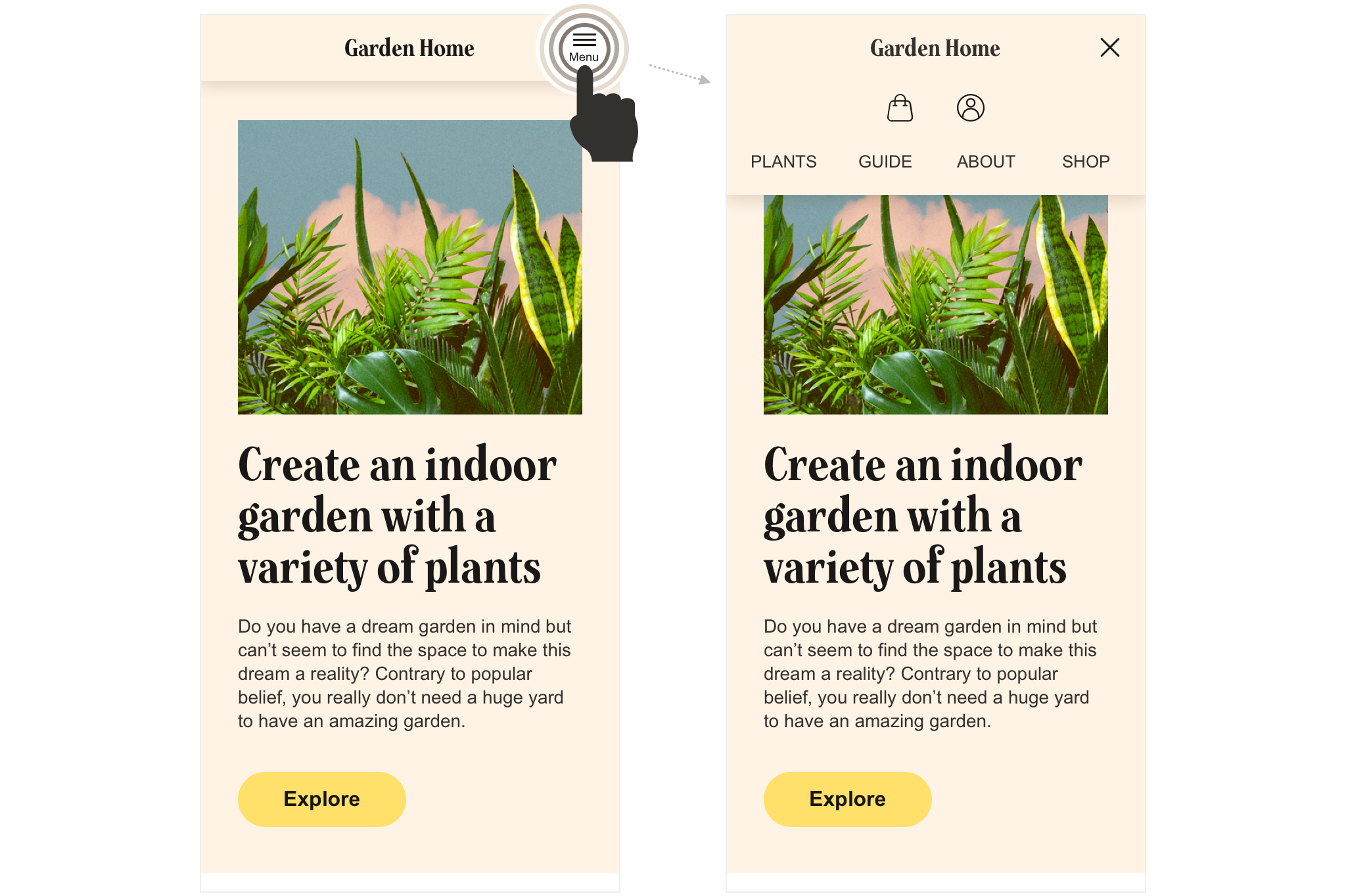 7 Ways Of Designing An Expandable Mobile Menu